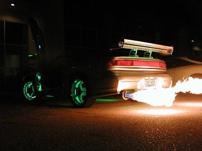Car Truck Dual Exhaust Flame Thrower Complete Kit with two Ignition Co ...